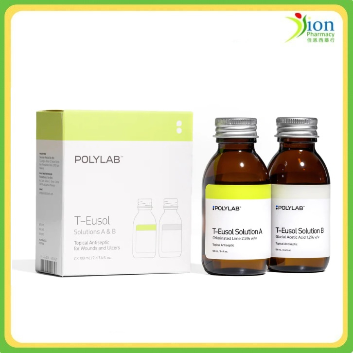 POLYLAB T-EUSOL ANTISEPTIC SOLUTION (SOLUTION A & B) 2X100ML | Shopee ...