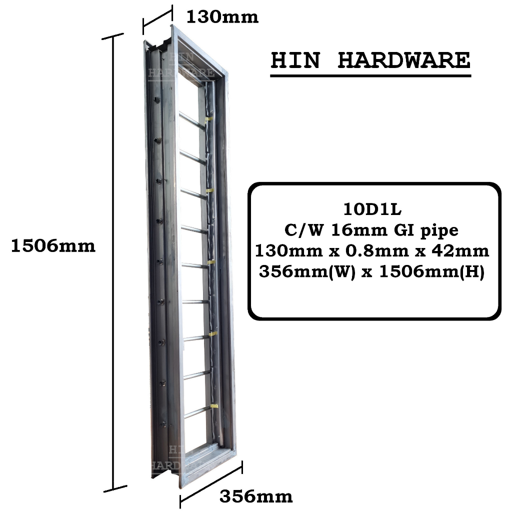 HIN PRE ORDER Customize Metal Window Frame EG 0.8mm x 130mm x 42mm ...