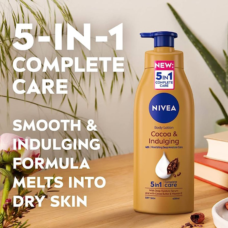 NIVEA Cocoa Butter Body Lotion Moisturiser 48H 400ml | Shopee Malaysia