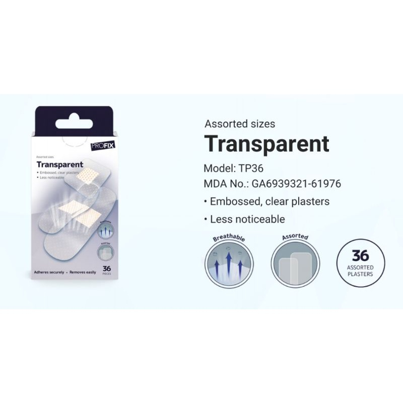 Profix Plasters ( Transparent / Classic Plastic / Flexi-Tough ...