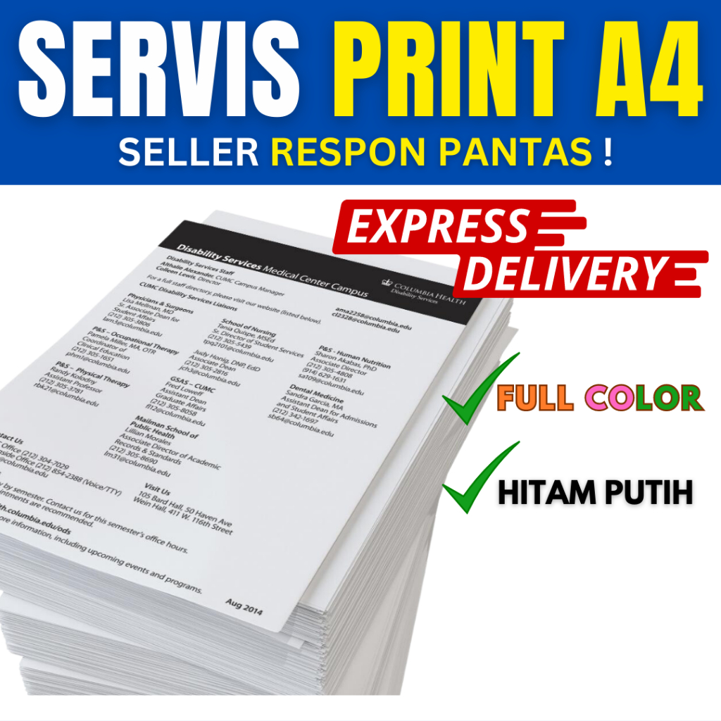 PRINT A4 HITAM PUTIH ATAU FULL COLOR EXPRESS URGENT PRINT PHOTOSTAT ...