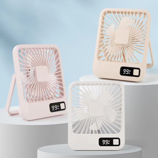 Q3 Portable Rechargeable Mini Desk Fan / 5 Speed variable / Large Wind ...
