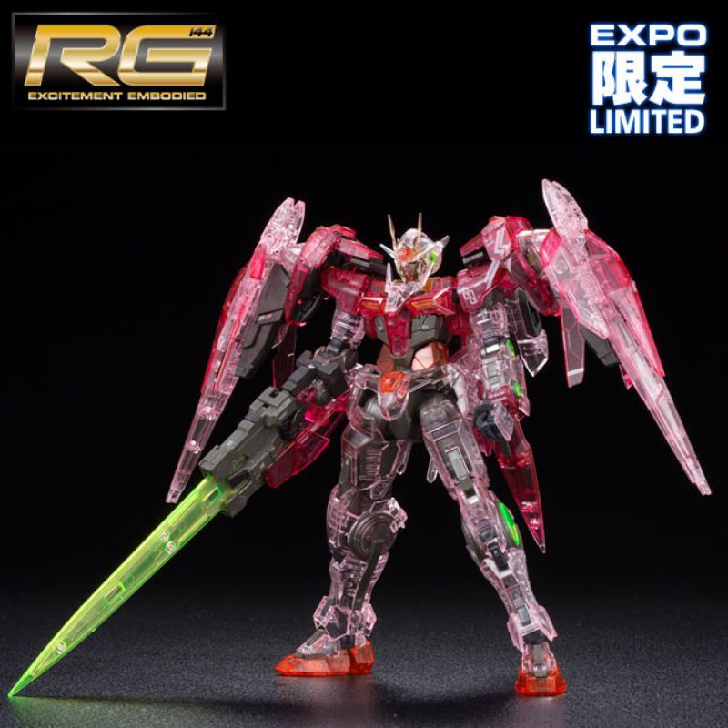 [GUNPLA EXPO] RG 1/144 GUNDAM 00 RAISER TRANS-AM MODE (CLEAR EDITION ...