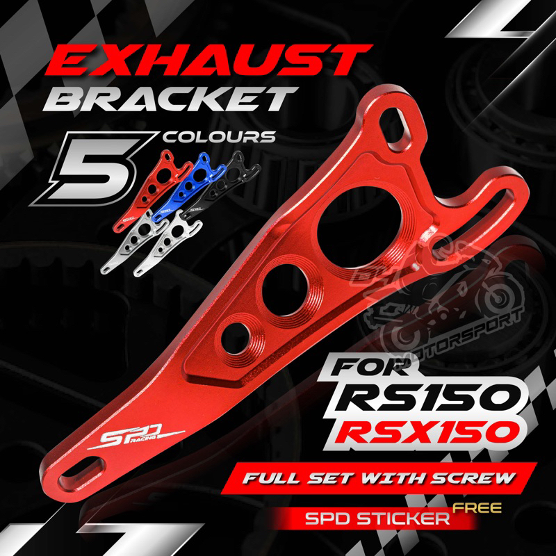 RS RSX Winner X ｜Ready Stock ｜Exhaust bracket with footrest SPD Racing ...