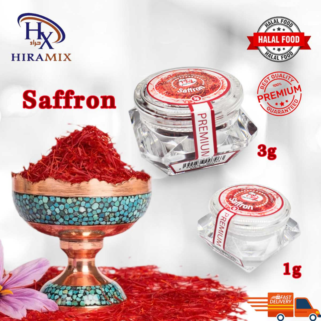Chef Hadramout Saffron Grade AAA High Quality | Saffron Asli 1g / 3g ...