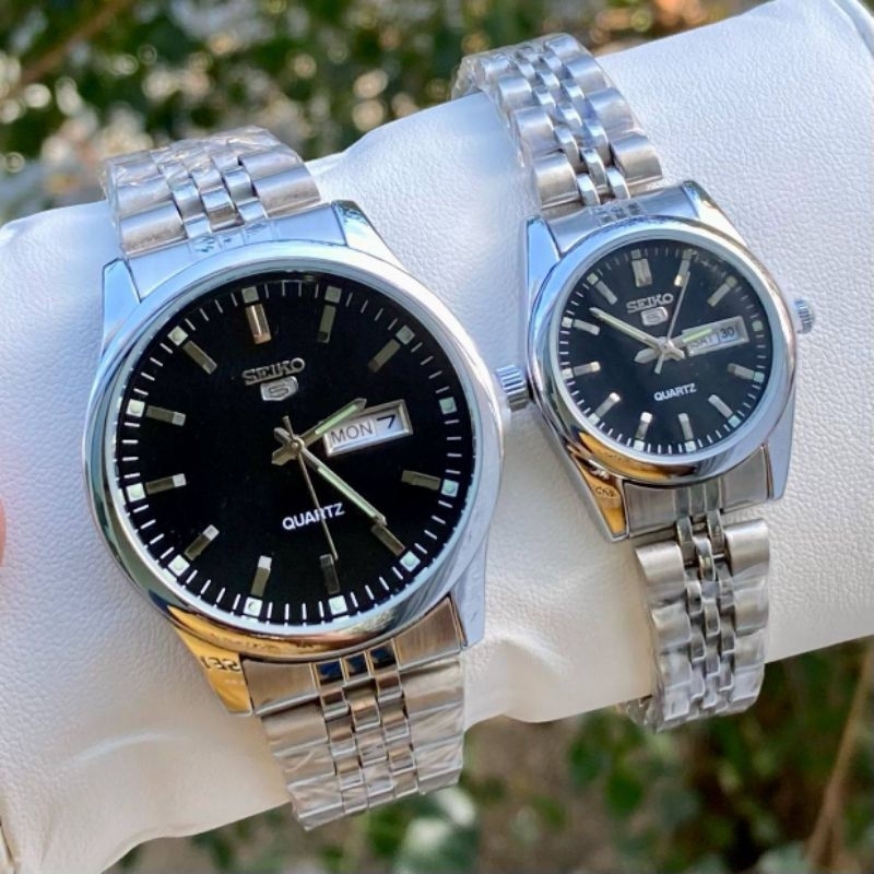 NEW WATCH JAM BESI SEIKO 5 COUPLE (WATERPROOF) | Shopee Malaysia