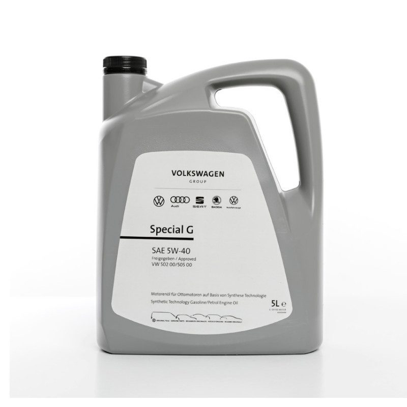 VOLKSWAGEN ENGINE OIL SPECIAL G 5W/40 - 5 LITERS (100% GENUINE ...