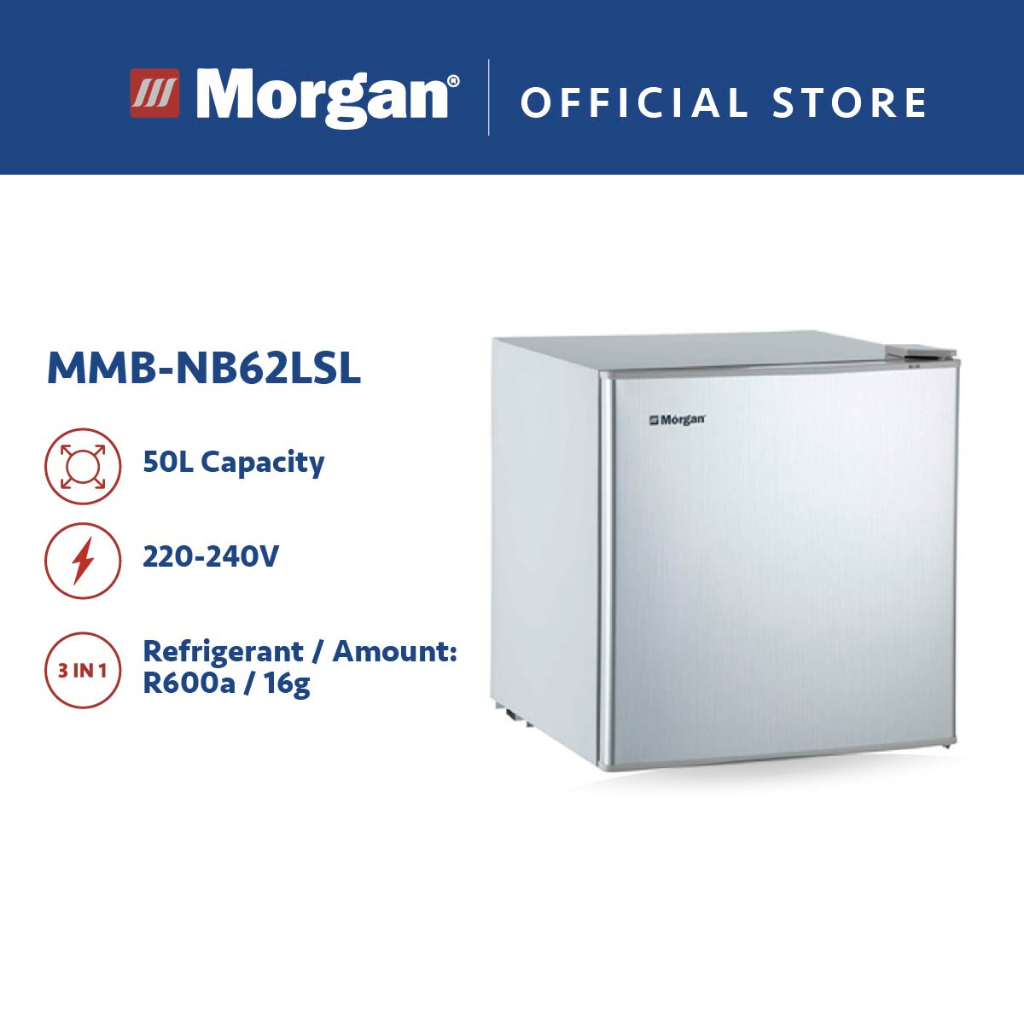 Morgan Mini Bar 50L Silver Door MMB-NB62LSL | Shopee Malaysia