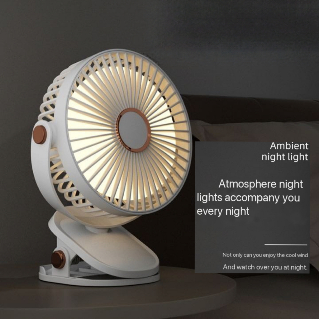 F30 / F50 6inch Clip Fan 5mode Strong Wind Summer Heat Dissipation ...