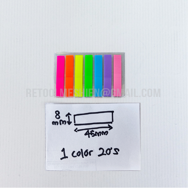 5 Colours Sticky PP Tab Index Flags / Arrow Index / Strip Index / Sign ...