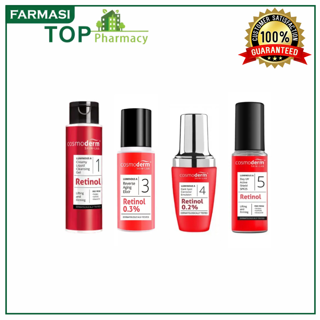 Cosmoderm Retinol Luminous Cleansing Gel/Reverse Aging/Dark Spot ...