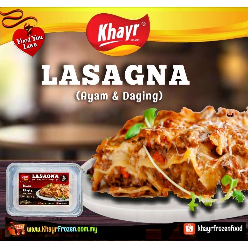Khayr Lasagna Frozen Beef & Chicken 💥 HOTSALE💥 No MSG | Ready To Eat ...
