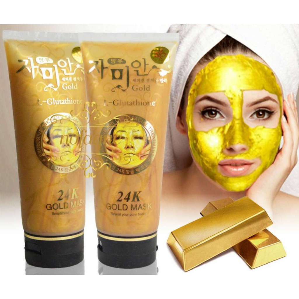 100% original, L Glutathione 24K Gold Mask Whitening and Anti-Ageing ...