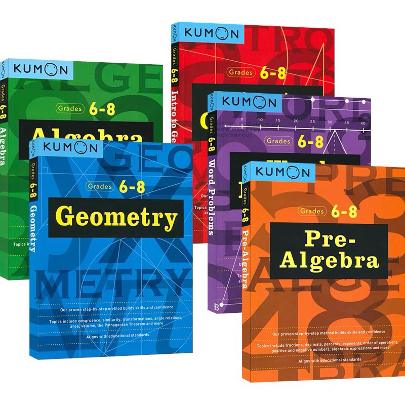 Kumon Middle School Math Workbooks Grade 6-8 READY STOCK (with answer ...