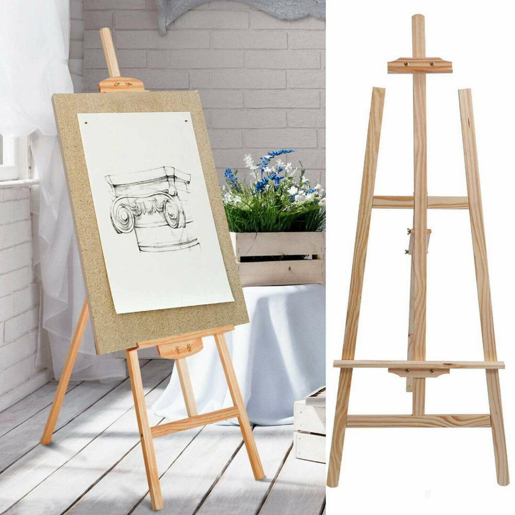 150cm 175cm Premium Wooden Easel Stand Drawing Stand FREE SCREW DRIVER ...