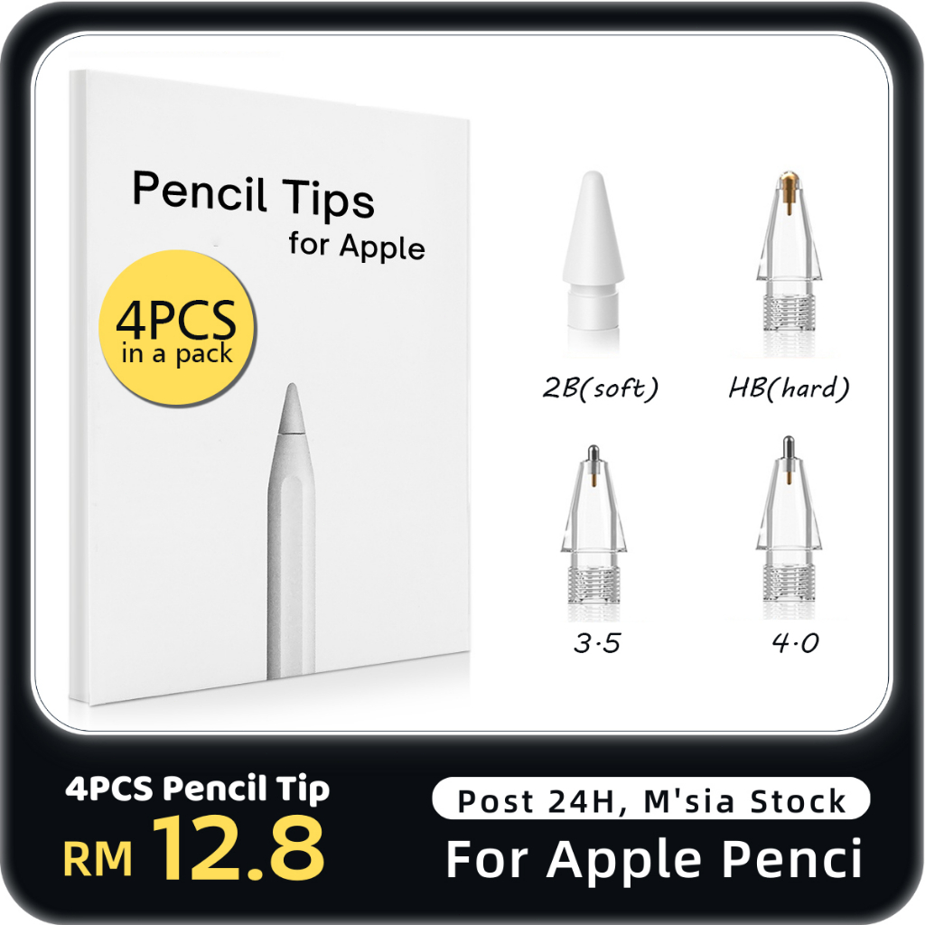 Metal Replacement Tip for apple pencil tip Gen 1/2 Stylus Touchscreen ...
