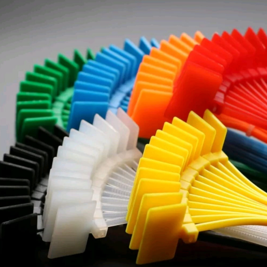 Nylon Zip Tie with Marketing Label Tag 4x150mm 7 Color (25 & 50pcs ...