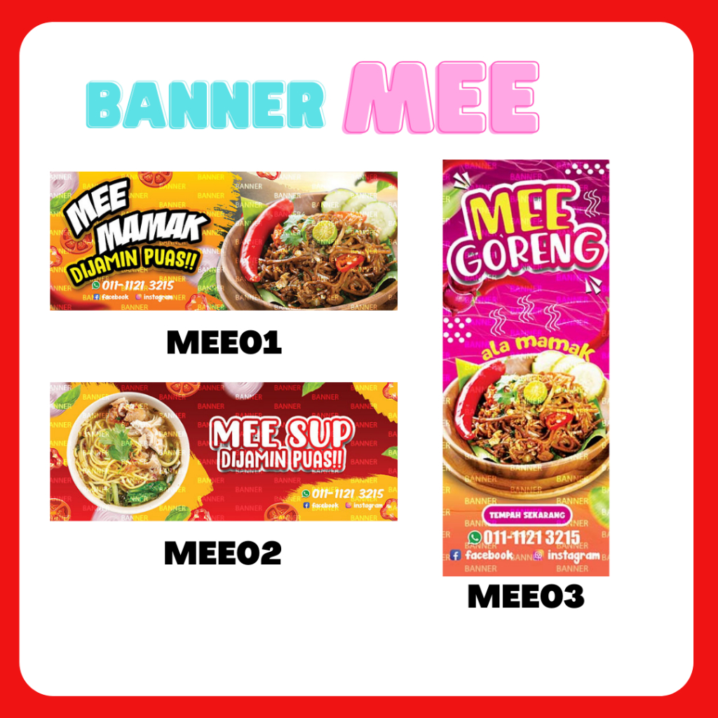 Banner Mee Goreng Streamer | Shopee Malaysia