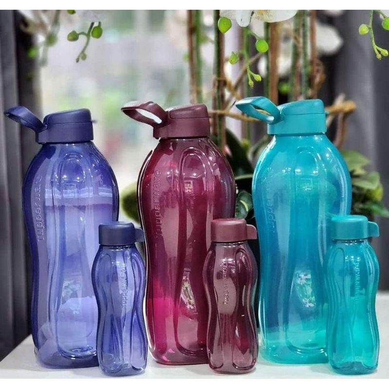 Tupperware Giant Eco Bottle 2L with handle (1pc) + 310ml (1pc) | Shopee ...