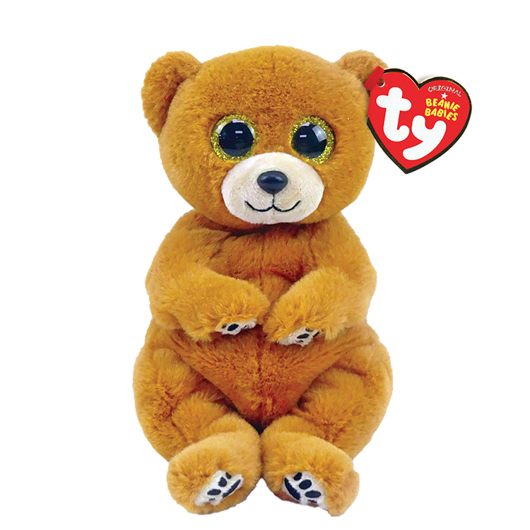 Ty Beanie Boos Duncan The Brown Bear Belly Soft Toys | Shopee Malaysia