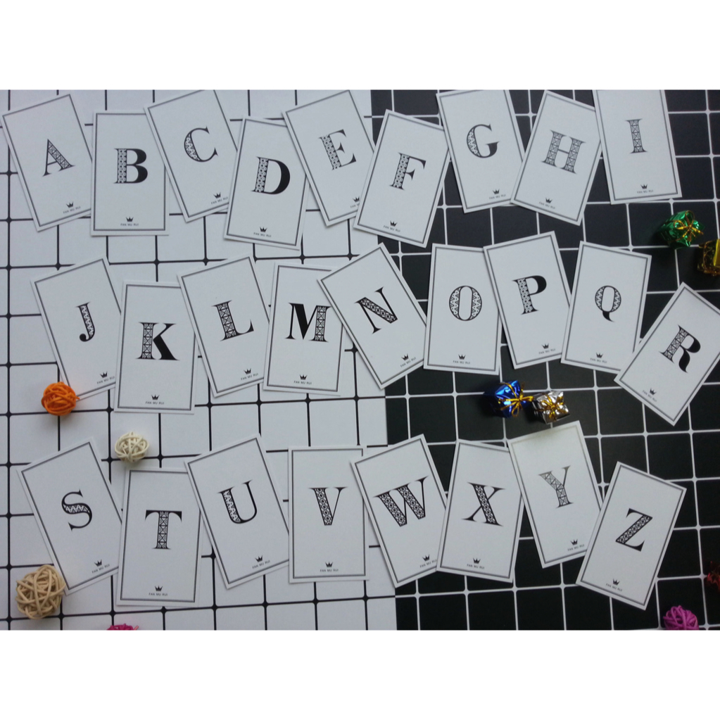 Alphabet Paper Card (A-Z) | Shopee Malaysia