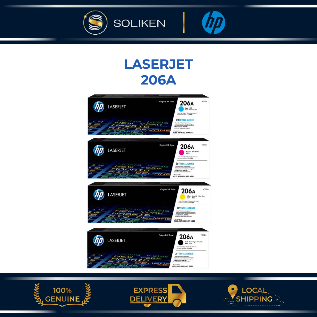 [ORIGINAL] HP 206A Original LaserJet Toner Cartridge(W2110A W2111A ...