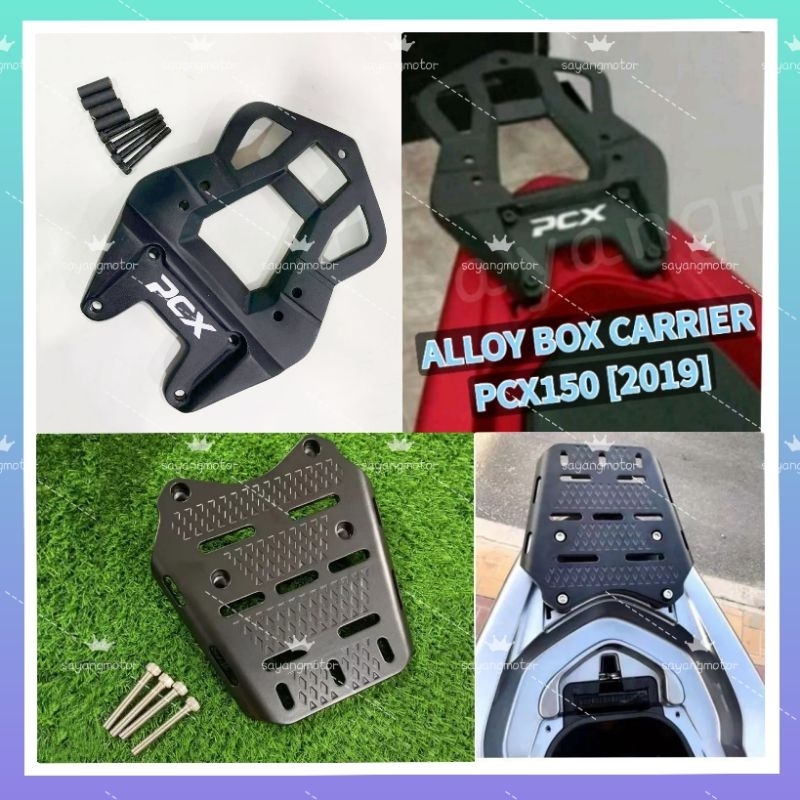 PCX ALLOY BOX CARRIER PCX 2018 /2019 PCX150 CNC Aluminum Alloy ...