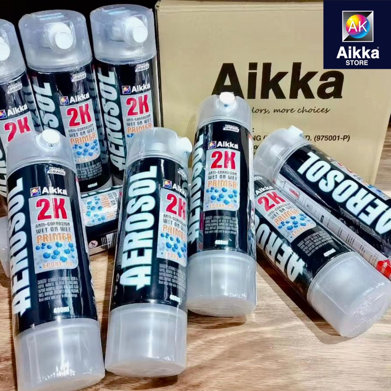 Aikka 2K Epoxy Primer Grey Spray Paint AK679 Aerosol Spray Paint ...