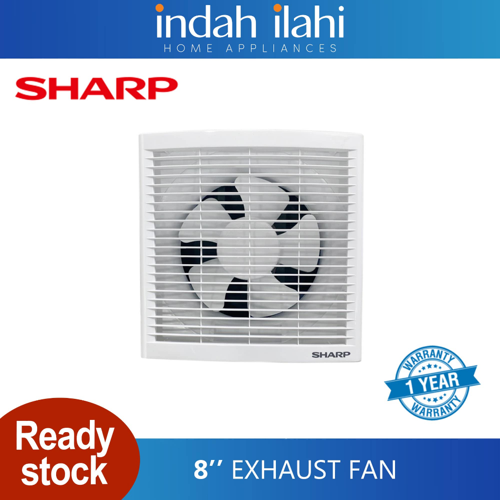 Sharp Pengudaraan Kipas - Exhaust Fan 8" GVE200W | Shopee Malaysia