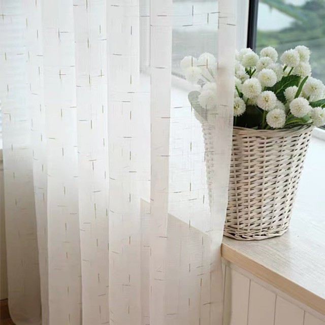 [READY STOCK] sheer #12(NEW) curtain rod pocket/sheer curtain sliding ...