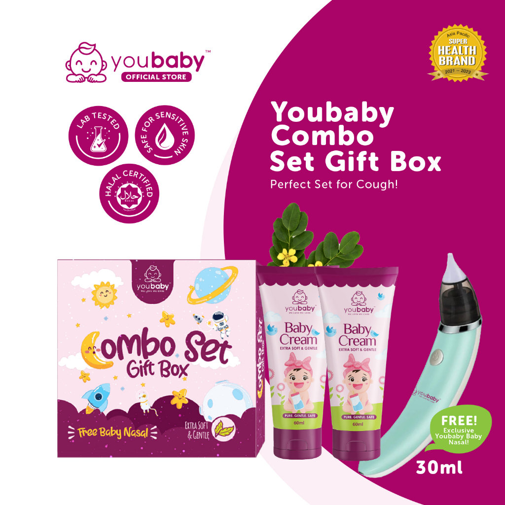 Youbaby Combo Gift Box Set - Baby Cream (2 x 60ml) [Free Exclusive Baby ...