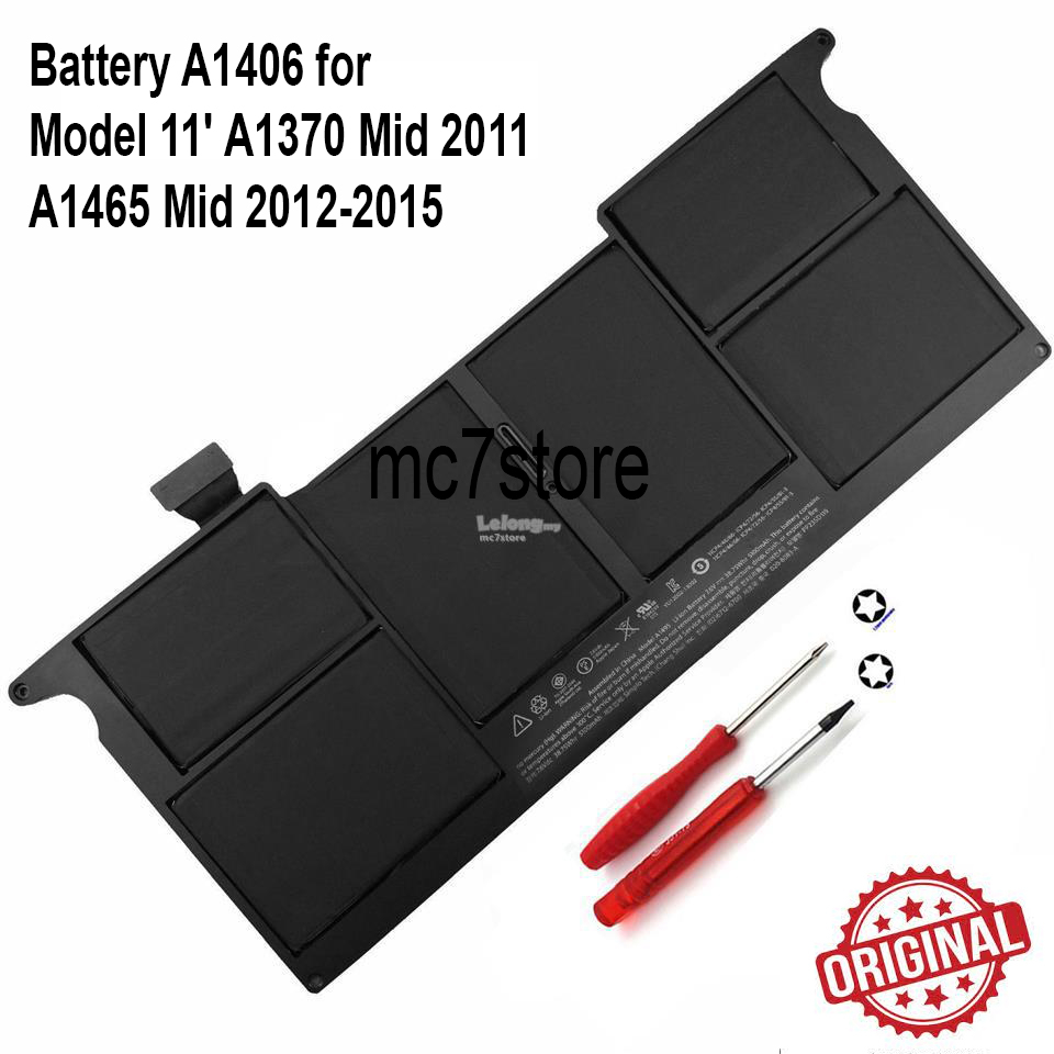 Original Battery A1406 for 11' A1370 Mid 2011 and A1465 Mid 2012-2015_N ...