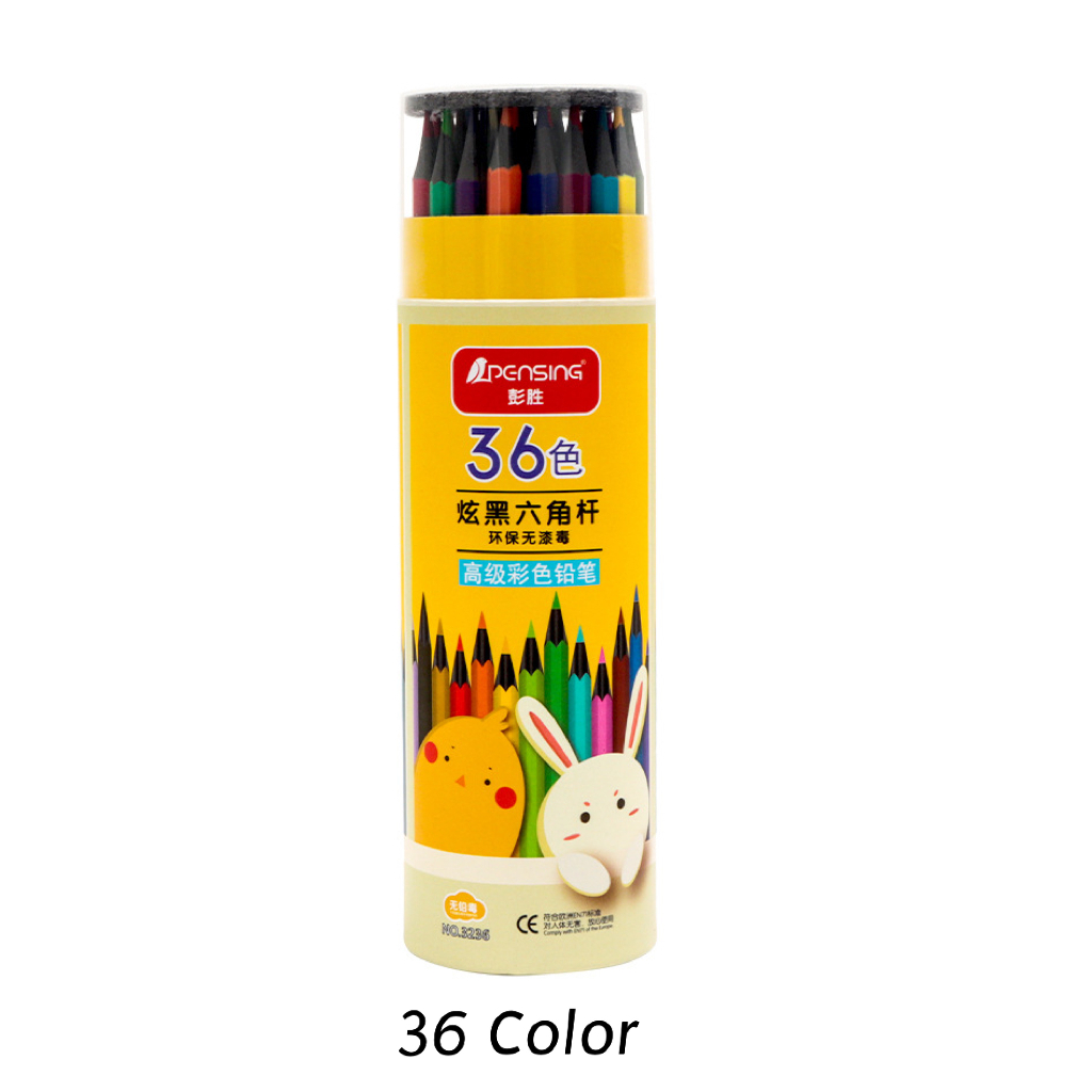 Colour Pencil Set 12/18/24/36/48 Colours Water Colour Pencil School ...