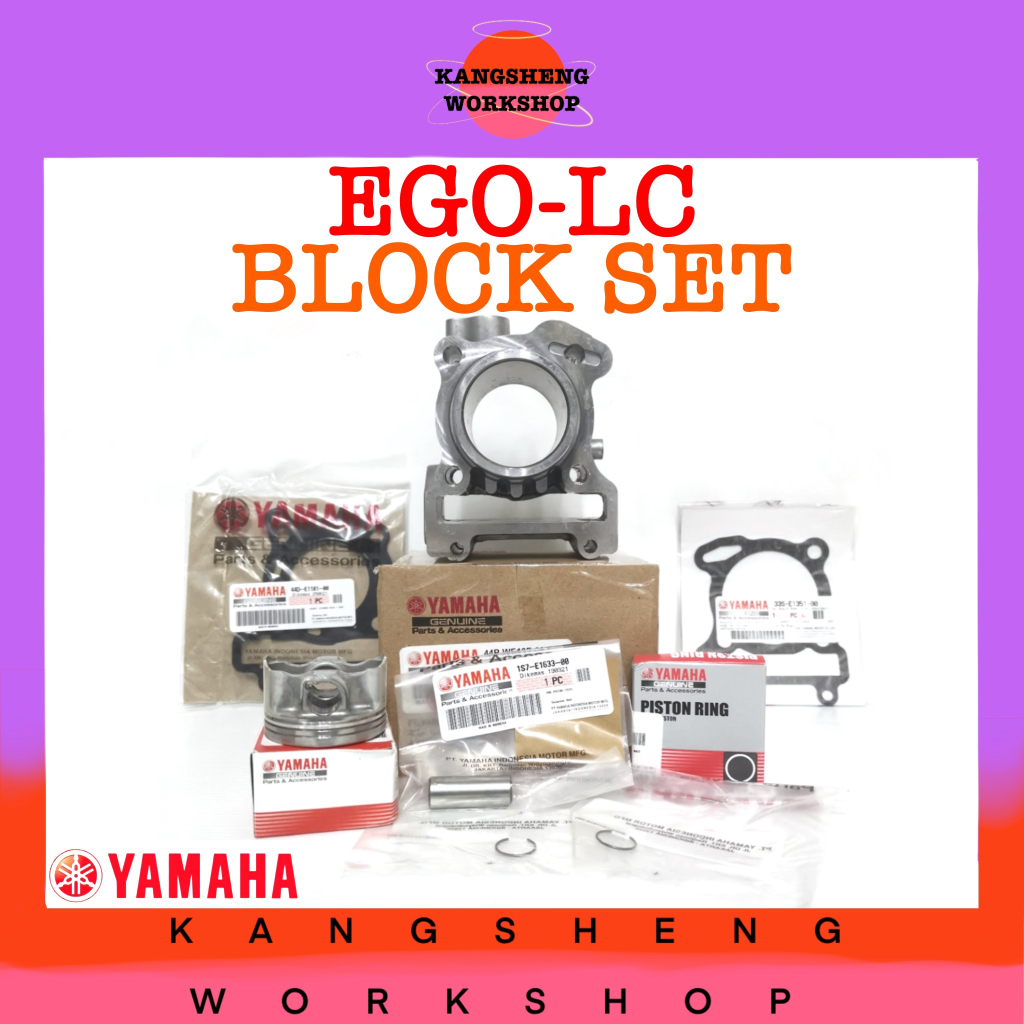 YAMAHA EGO-LC BLOCK SET (ORIGINAL) - CYLINDER KIT SET (EGOLC/EGO LC ...