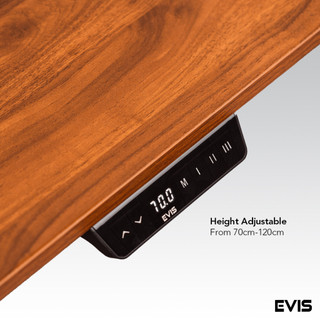 EVIS Smart Desk Lite Height Adjustable Office Desk with Curved Edges ...