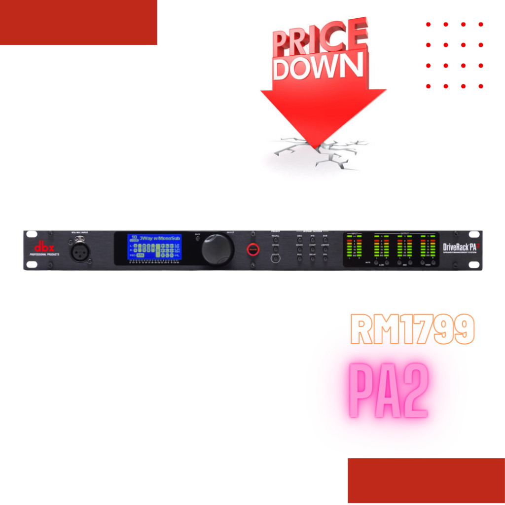 dbx DriveRack PA2 Complete Loudspeaker Management System | Shopee Malaysia