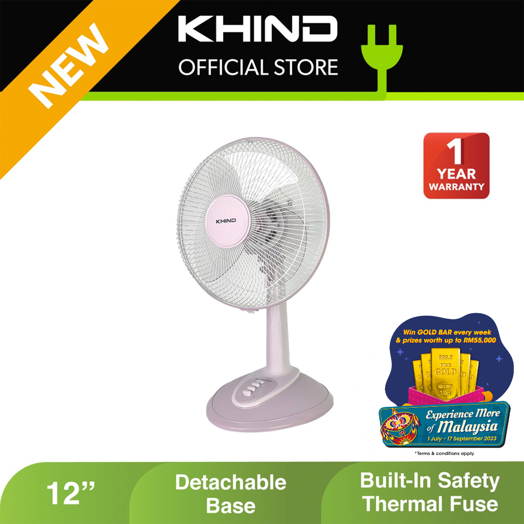Khind Table Fan (12") TF1210SE | Shopee Malaysia