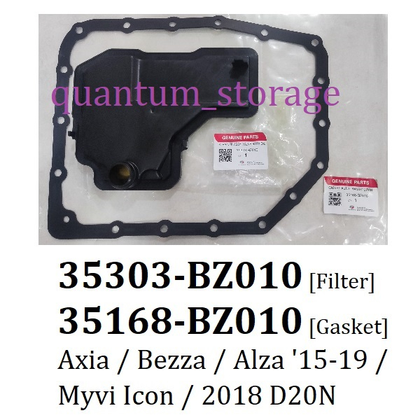 Perodua Auto Filter Valve Body Oil Strainer Gasket 35303-BZ010 35168 ...