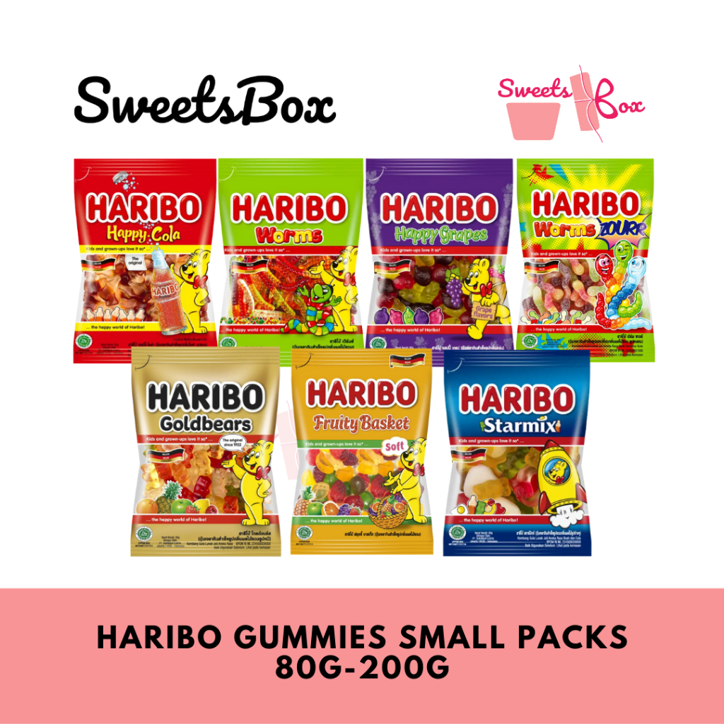 70g-200g HARIBO Halal Gummy Candy - Original Packaging Food Gummies ...