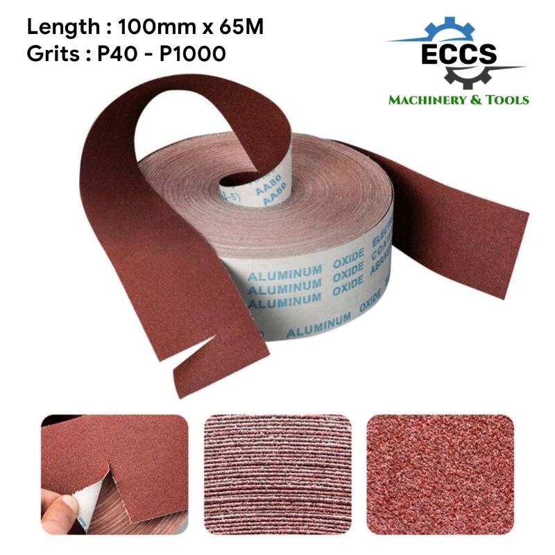 2" 4" 6" 50M/65M SAND PAPER ROLL SAND CLOTH KERTAS PASIR 50M/65M ...