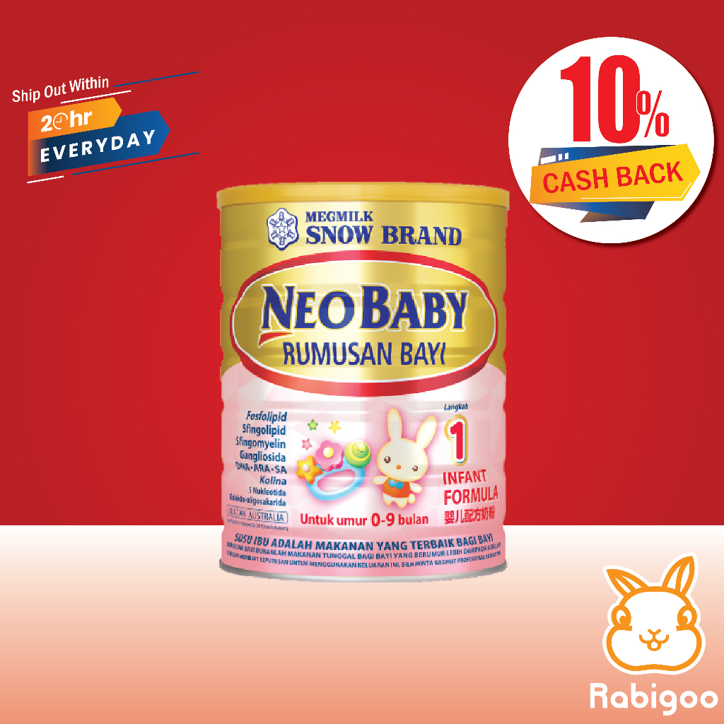 [CASHBACK 10%] SNOW Neo Baby Milk Powder STEP 1 900g | Shopee Malaysia