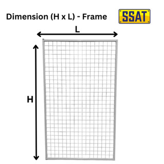SSAT Netting Frame Display Rack / Rak Jaring Besi /Multifunctional Iron ...