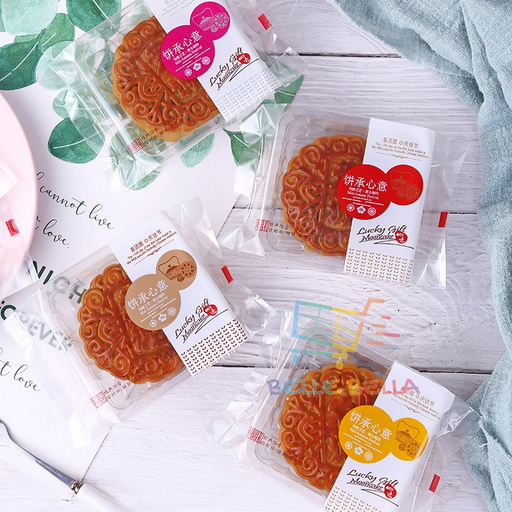 ±95PCS MOONCAKE PACKAGING BAG 75-100G LOTUS SEED RED BEAN BISCUIT MUNG ...