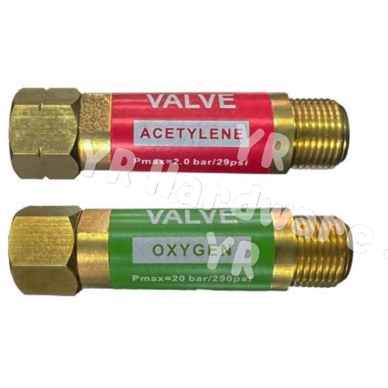 Hitto Flashback Arrestor Oxygen Acetylene Safety Valve ( For Regulator ...