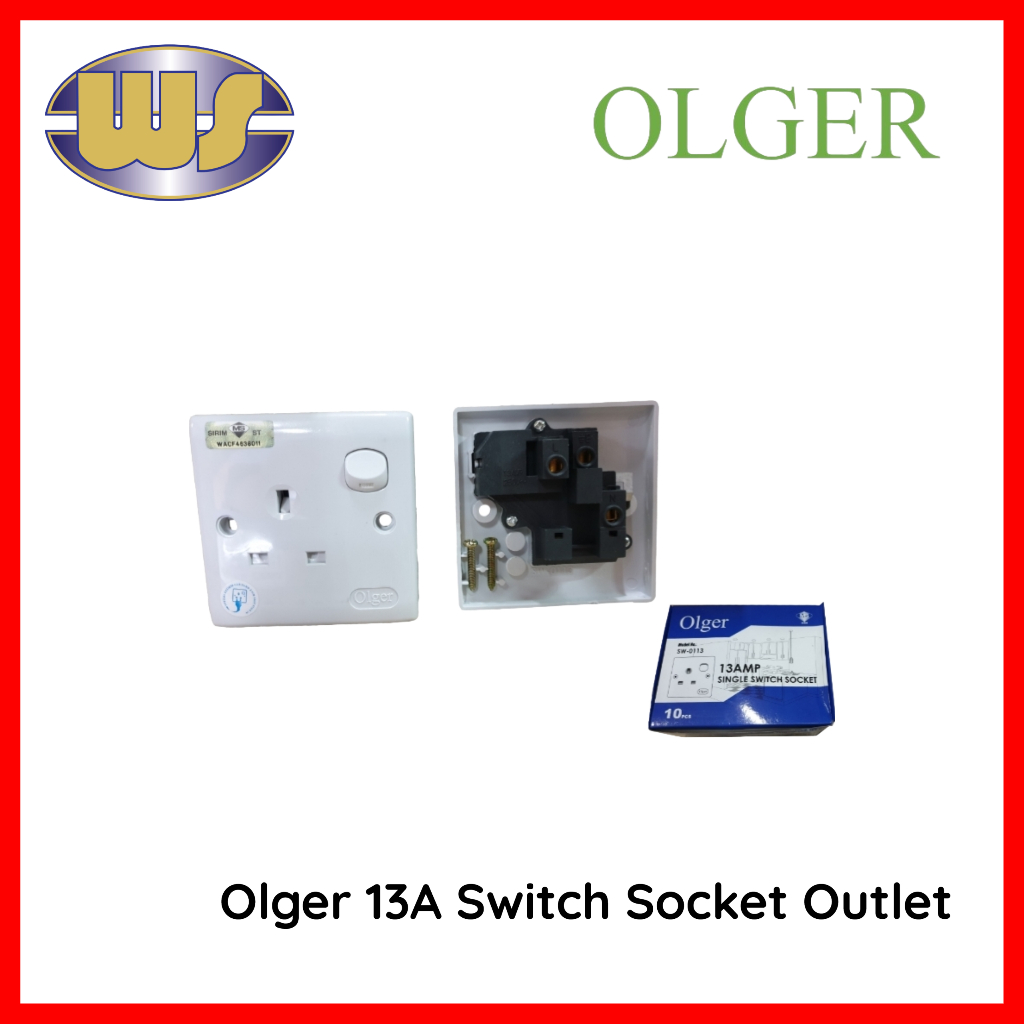 [SIRIM APPROVED] 13A SWITCH SOCKET OUTLET cheapest 1 Gang 13A Socket ...