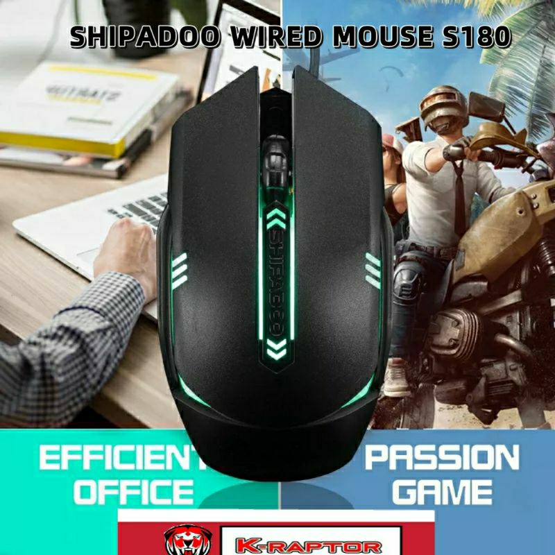 SHIPADOO 十八渡 S180 Wired Gaming Mouse | Shopee Malaysia