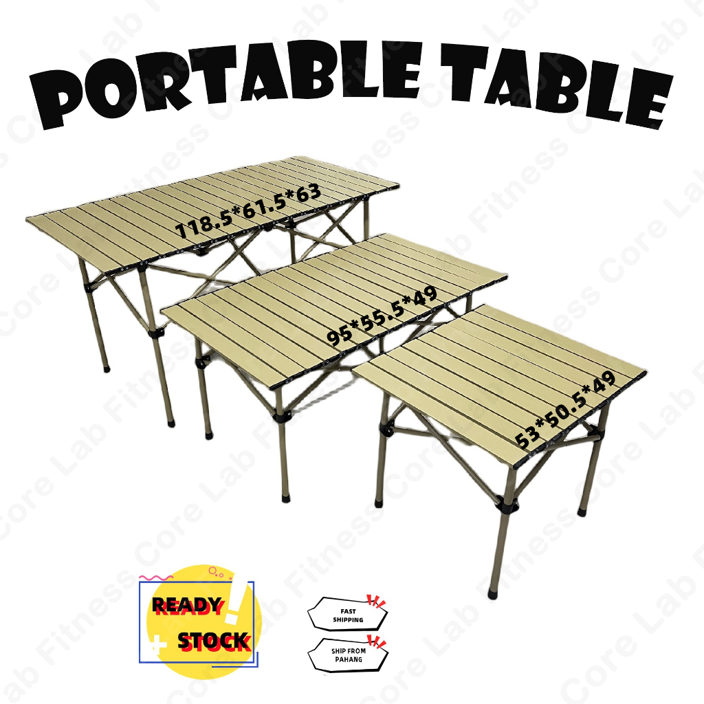 【CoreLab】 Folding Camping Portable Table Outdoor Picnic Hiking BBQ ...