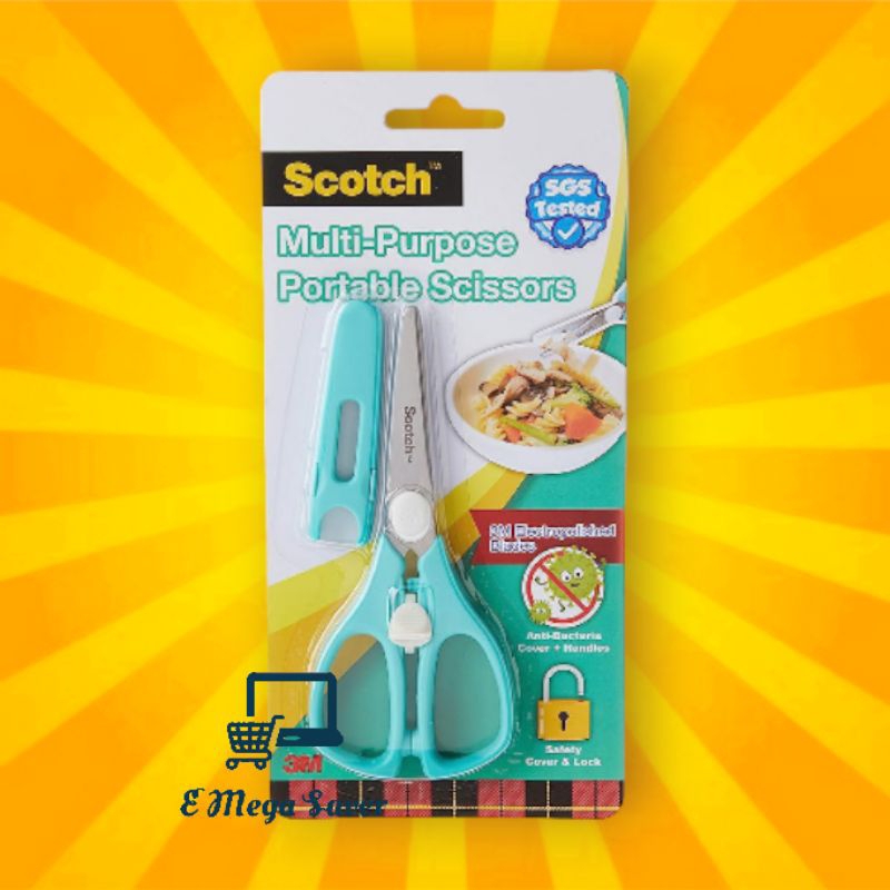 3M Scotch Multi-purpose Portable Food Scissor | Shopee Malaysia