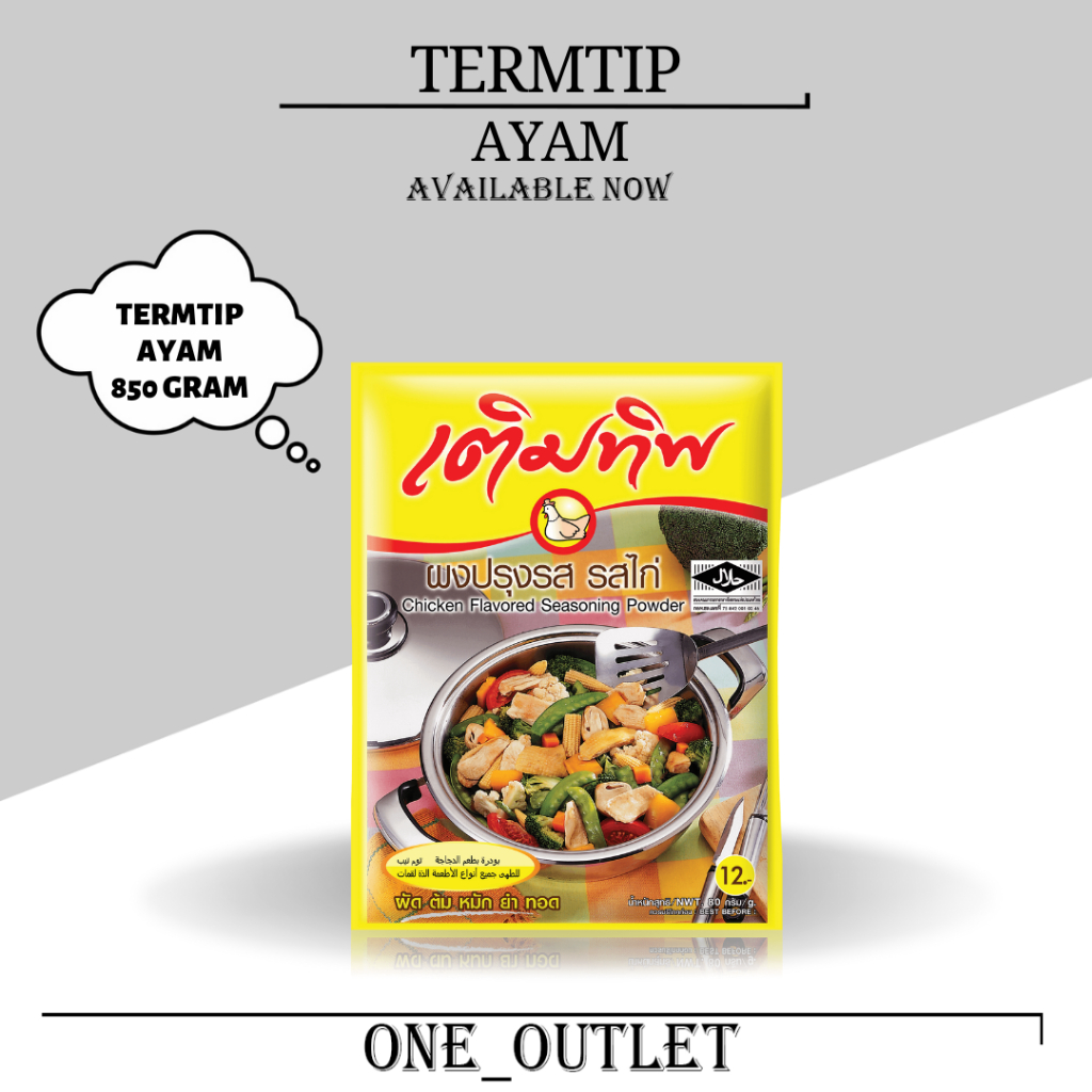 Serbuk Perasa Ayam Termtip Original Seasoning Chicken Flavoured 800gram ...