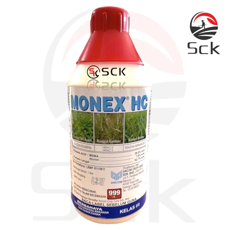 Monex HC 1L/Ancom MSMA 39.5% + Diuron 7.8%/Racun Rumput/Herbicide ...